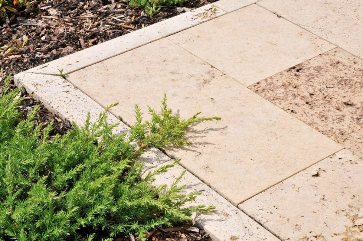 Gartenplatten aus Travertin in Bahnen? ab 54,95€/m²