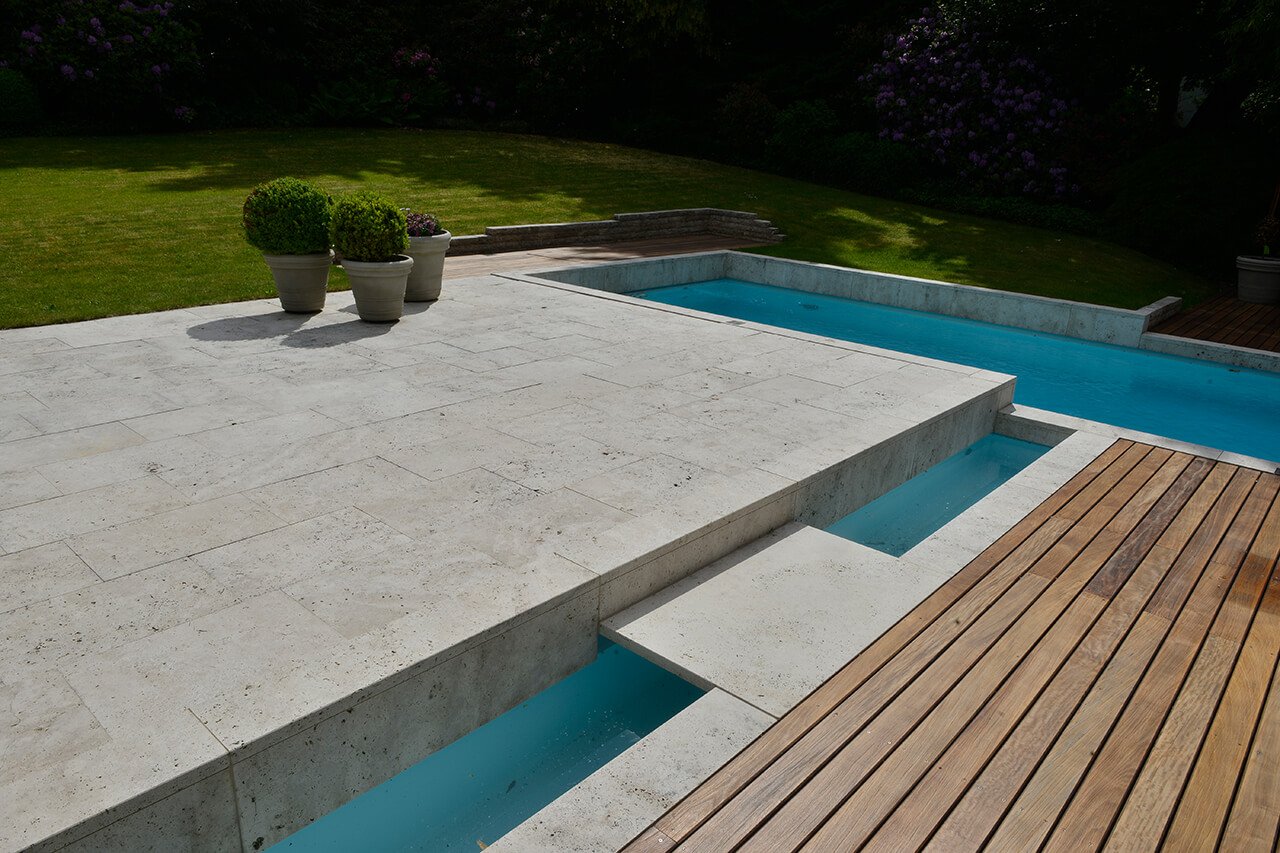 Gartenplatten Travertin hell (in Bahnen)? ab 54,95€/m²